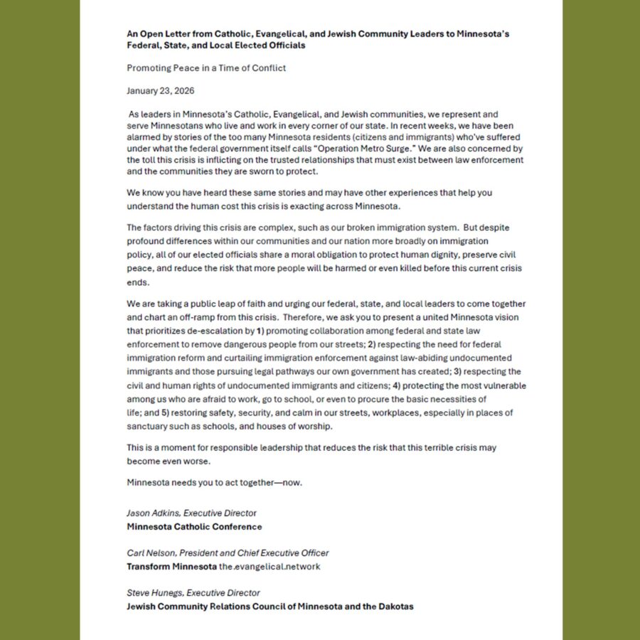 Open Letter from Catholic, Evangelical, and Jewish Community Leaders ...